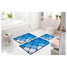 Badematte Grund Badematten Gr. rechteckig (70cm x 120cm),, blau