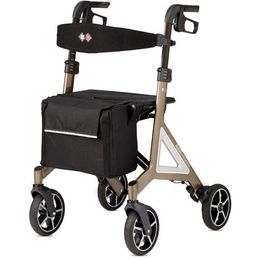 Bischoff & Bischoff Rollator BISCHOFF & "Alevo Country Rollator" Rollatoren grau (platinfarben) faltbar - für innen und außen, mit Profil-Bereifung, Sitzhöhe 51 cm