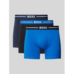 BOSS Boxershorts mit elastischem Logo-Bund im 3er-Pack