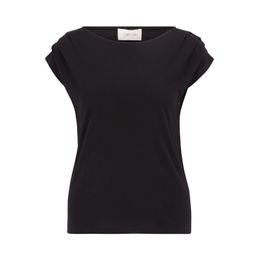 Cartoon T-Shirt, Raffungen, für Damen, schwarz, 34