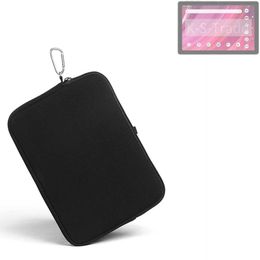 K-S-Trade Tablet-Hülle für BLU M10L Plus, Neopren Hülle Schutz Hülle Neoprenhülle Tablet-Hülle, schwarz