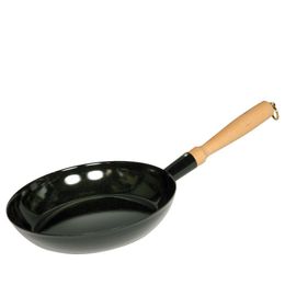Riess Bratpfanne Classic Schwarzemaille, Holzknechtpfanne 26 cm - Emaille