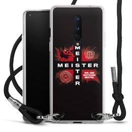 DeinDesign Handyhülle Bayer 04 Leverkusen Meister Offizielles Lizenzprodukt, OnePlus 8 Handykette Hülle mit Band Case zum Umhängen Cover mit Kette