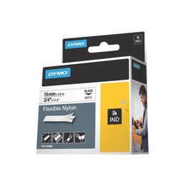 Dymo Beschriftungsband Rhino Band Nylon schwarz auf weiss 19 mm x 3,5 m