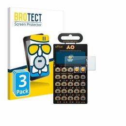 BROTECT Displayschutzglas Schutzglas für Teenage Engineering PO-24 office, 3 Stück, Schutzfolie Display Schutz Glas Folie matt, weiß