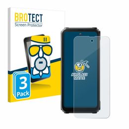 BROTECT Displayschutzglas Schutzglas für Blackview BL9000, 3 Stück, Schutzfolie Display Schutz Glas Folie matt, weiß