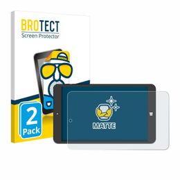 BROTECT Displayschutzfolie Schutzfolie für SZTPS Tablet 8", 2 Stück, 2 Stück, Displayschutz Schutz Folie Matt Entspiegelungsfolie, weiß