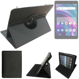 K-S-Trade Tablet-Hülle für BLU M8L 2022, High quality Schutz Hülle 360° Tablet Case Schutzhülle Flip Cover, schwarz