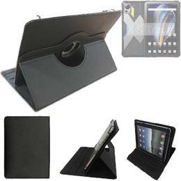 K-S-Trade Tablet-Hülle für FOSSiBOT DT2, High quality Schutz Hülle 360° Tablet Case Schutzhülle Flip Cover, schwarz