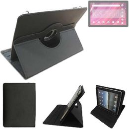 K-S-Trade Tablet-Hülle für BLU M10L Plus, High quality Schutz Hülle 360° Tablet Case Schutzhülle Flip Cover, schwarz