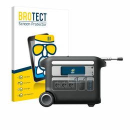 BROTECT Displayschutzglas Schutzglas für Anker SOLIX F2000, Schutzfolie Display Schutz Glas Folie matt, weiß