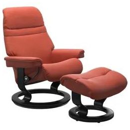 Relaxsessel stressless "Sunrise", braun (henna), Material Bezug, Ausführung Funktion, Größe B/H/T, Leder BATICK: BATICK ist ein leicht korrigiertes, durchgefärbtes und genarbtes Möbelleder, bei dem die meisten Unebenheiten und Spuren in der Regel entfernt wurden., Leder PALOMA: PALOMA ist ein durchgefärbtes Semianilin-Möbelleder mit natürlicher Narbung., ROHLEDER Stoff Q2 FARON: Ein fester zuverlä