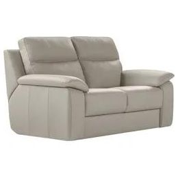 2-Sitzer NICOLETTI HOME Sofas Gr. B/H/T: 168cm x 99cm x 94cm, NaturLEDER TORELLO, ohne Relaxfunktion, beige (totora) Breite 168 cm, wahlweise mit oder ohne elektrische Relaxfunktion