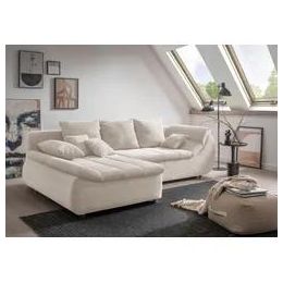 Ecksofa Inosign "Imola L-Form" Sofas Gr. B/H/T: 270cm x 90cm x 170cm, Cord, Recamiere links, ohne Bettfunktion, beige wahlweise mit Bettfunktion