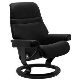 Relaxsessel stressless "Sunrise", schwarz (schwarz batick), B:79cm H:103cm T:73cm, Leder BATICK: BATICK ist ein leicht korrigiertes, durchgefärbtes und genarbtes Möbelleder, bei dem die meisten Unebenheiten und Spuren in der Regel entfernt wurden., Leder PALOMA: PALOMA ist ein durchgefärbtes Semianilin-Möbelleder mit natürlicher Narbung., ROHLEDER Stoff Q2 FARON: Ein fester zuverlässiger Bouclu00e