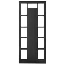 Hochschrank Inosign "Rimini" Schränke Gr. B/H/T: 95cm x 217cm x 42cm, Komplettausführung, schwarz (schwarz melamin holzstruktur) Breite 95 cm