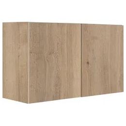 Hängeschrank Optifit "Roth" Schränke Gr. B/H/T: 100cm x 57,6cm x 34,6cm, 2 St., Komplettausführung, braun (wildeichefarben/wildeichefarben) Breite 100 cm