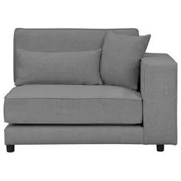 Sofa-Eckelement OTTO products "Grenette" Polsterelemente Gr. Struktur (recyceltes Polyester), Armlehne rechts, grau (anthrazit) frei oder als Teil des Modulsofas, Baumwollmix recycelte Stoffe