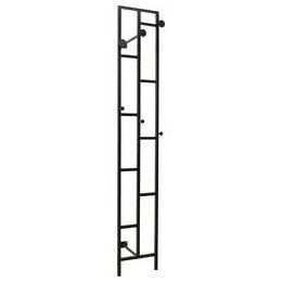 Wandgarderobe Inosign Garderobenpaneele Gr. B/H/T: 33,5cm x 180cm x 36cm, schwarz aus Metall, Höhe 180 cm, Wandmontage