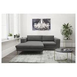 Ecksofa DOMO collection "Modica L-Form" Sofas Gr. B/H/T: 244cm x 83cm x 173cm, Cord, Recamiere links, grau moderne Optik mit großzügiger RecamiÃ ̈re, auch in Cord