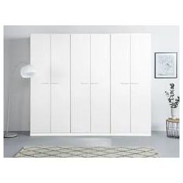 Drehtürenschrank Rauch "Kleiderschrank Schrank Garderobe TOPSELLER OTELI inkl. Inneneinteilung" Schränke Gr. B/H/T: 270cm x 229cm x 54cm, Ohne Spiegel, weiß mit 3 Innenschubladen extra Böden optional Spiegel MADE IN GERMANY