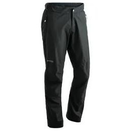 Regenhose Maier Sports "Raindrop M" Gr. 52, Normalgrößen, schwarz Herren Hosen Outdoorhose, wasserdicht winddicht, auch als Überhose nutzbar