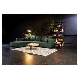 Ecksofa Tom Tailor HOME "HEAVEN CASUAL XL" Sofas Gr. B/H/T: 302cm x 85cm x 221cm, Struktur grob TCU, Recamiere links, ohne Bettfunktion-ohne Bettkasten, grün (green forest tcu 33) aus der COLORS COLLECTION, wahlweise mit Bettfunktion & Bettkasten