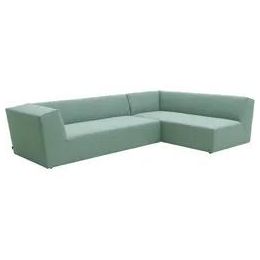 Ecksofa Tom Tailor HOME "ELEMENTS" Sofas Gr. B/H/T: 289cm x 70cm x 190cm, Struktur fein TBO, Ottomane beidseitig montierbar, grün (mint tbo 53) Sofa-Element aus 2 Sofa-Eckelementen, Ottomane rechts