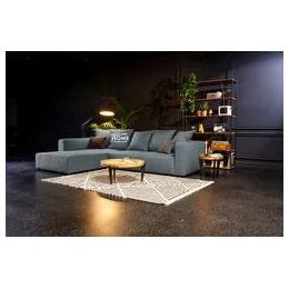 Ecksofa Tom Tailor HOME "HEAVEN CASUAL XL" Sofas Gr. B/H/T: 302cm x 85cm x 221cm, Struktur grob TCU, Recamiere links, ohne Bettfunktion-ohne Bettkasten, blau (smokey blue tcu 36) aus der COLORS COLLECTION, wahlweise mit Bettfunktion & Bettkasten