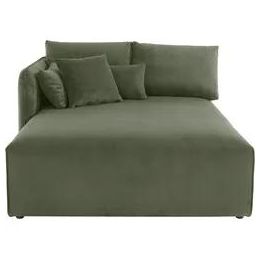 Ottomane Andas "Nöre", grün (dunkelgrün), B:138cm H:86cm T:168cm, 92% Polyester, 8% Polyamid, Sofas, Lounge-Modul - zum eigenen Zusammenstellen, Breite 138cm, Tiefe 168cm