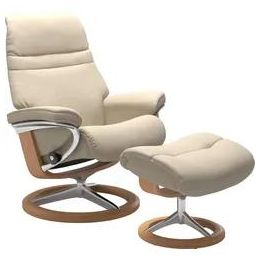 Relaxsessel stressless "Sunrise", beige (cream batick), B:83cm H:105cm T:74cm, Leder BATICK: BATICK ist ein leicht korrigiertes, durchgefärbtes und genarbtes Möbelleder, bei dem die meisten Unebenheiten und Spuren in der Regel entfernt wurden., Leder PALOMA: PALOMA ist ein durchgefärbtes Semianilin-Möbelleder mit natürlicher Narbung., ROHLEDER Stoff Q2 FARON: Ein fester zuverlässiger Bouclu00e9 mi