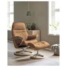 Relaxsessel stressless "Sunrise", braun (taupe paloma), B:83cm H:105cm T:74cm, Leder BATICK: BATICK ist ein leicht korrigiertes, durchgefärbtes und genarbtes Möbelleder, bei dem die meisten Unebenheiten und Spuren in der Regel entfernt wurden., Leder PALOMA: PALOMA ist ein durchgefärbtes Semianilin-Möbelleder mit natürlicher Narbung., ROHLEDER Stoff Q2 FARON: Ein fester zuverlässiger Bouclu00e9 mi