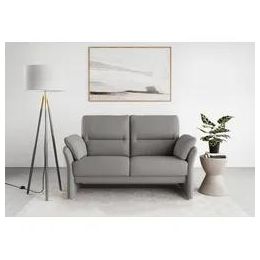 2-Sitzer DOMO collection "Pina" Sofas Gr. B/H/T: 159cm x 95cm x 88cm, Microfaser hochflorig, Mit Federkern, grau (dunkelgrau) mit Federkern, Breite 159cm