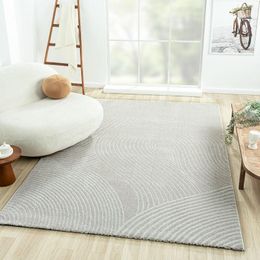 Teppich Wohnzimmer Modern Boho Muster Super Weich Qualitativ Skandinavisch ,Grau, 120x170 cm