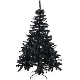 Mojawo Weihnachtsbaum inkl Ständer Schwarz 150 cm-MYW52201