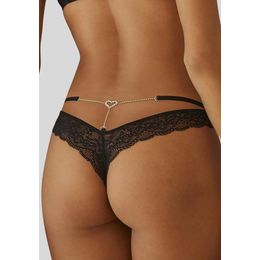 Petite Fleur Gold String schwarz Gr. 32/34 für Damen