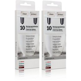 Siemens 2er Pack Bosch Reinigungstabletten für Kaffeevollautomaten Thermokannen 2 x 10 Tabletten