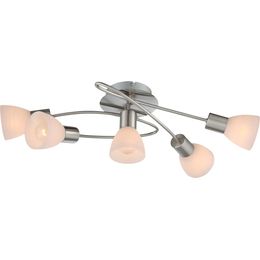 Globo Lighting - PANNA - Deckenleuchte Metall Nickel matt, 5x E14