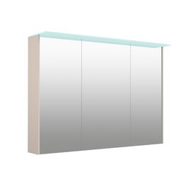 Spiegelschrank Welltime "D-Line" Schränke Gr. B/H/T: 101,5 cm x 70,2 cm x 20 cm, 3 St., grau (kaschmir grau) Bad-Spiegelschränke Badmöbel, 101,5 cm breit, doppelseitig verspiegelt, LED-Beleuchtung