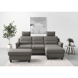 Sit & More Ecksofa SIT & MORE "Far&ouml; L-Form", braun (schlamm), B:234cm H:90cm T:168cm, Sofas, Ecksofa, inklusive Federkern, wahlweise mit Bettfunktion und Bettkasten