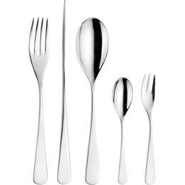 Pinti Inox Besteck-Set PINTINOX "Audrey" Essbesteck-Sets Gr. 30 tlg., silberfarben (edelstahlfarben) Geschmiedet, Made in Italy