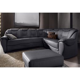 Sit & More Ecksofa SIT & MORE "Benson L-Form", schwarz, B:265cm H:94cm T:215cm, NaturLeder;Luxus-Microfaser;Luxus-Kunstleder;Primabelle-Microfaser, Sofas, Ecksofa, wahlweise mit Bettfunktion