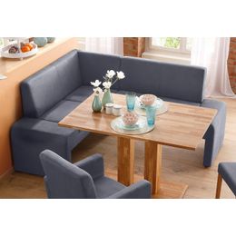 Eckbank Home Affaire "Bologna", grau (grau (duncan 7105)), B:180cm H:84cm T:140cm, Sitzbänke, in 2 Größen (langer Schenkel 180 oder 200 cm), verschiedene Qualitäten