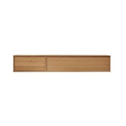 TV-Board HAMMEL FURNITURE "Mistral Fernsehschrank, Medienmöbel, Hängend" Sideboards Gr. B/H/T: 133 cm x 22,4 cm x 32,5 cm, 1, braun (eiche, lack, öl) TV-Lowboards Schublade und Klapptür, Lowboard, B: 133 cm