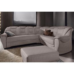 Sit & More Ecksofa SIT & MORE "Benson L-Form", grau, B:265cm H:94cm T:215cm, NaturLeder;Luxus-Microfaser;Luxus-Kunstleder;Primabelle-Microfaser, Sofas, Ecksofa, wahlweise mit Bettfunktion