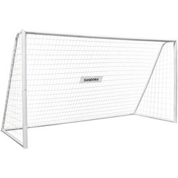 Fußballtor SANDORA "Sandora XXL", weiß, Sport-Tore, Kinder, B/H/L: 366cm x 198cm x 152cm, Stahl-Polyester, B/H/L: 366x198x152 cm, B:366cm