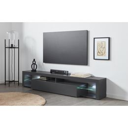 Lowboard Inosign "Essential" Sideboards Gr. B/H/T: 200 cm x 35 cm x 40 cm, schwarz (anthrazit matt) Lowboards Breite 200 cm