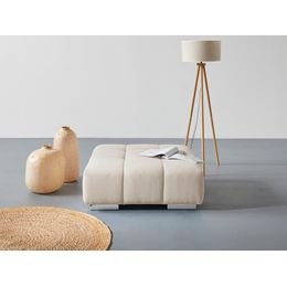 Hocker COTTA "Orion" Gr. H/T: 42 cm x 103 cm, Lu x us-Microfaser, beige COTTA gemütlicher Hocker im modernen Design