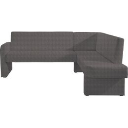 Eckbank Home Affaire "Umag", grau (anthrazit (fantasy 8203)), B:210cm H:89cm T:160cm, Massivholz, Holzwerkstoff, Polyester, Sitzbänke, Sitz und Rücken gepolstert, verschiedene Qualitäten