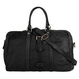 Reisetasche FORTY Gr. B/H/T: 53 cm x 30 cm x 20 cm onesize, schwarz Taschen echt Leder, Made in Italy